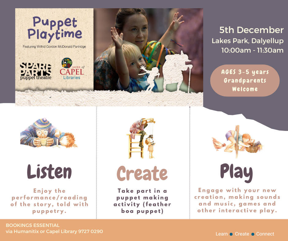Puppet Playtime in the Park » Shire of Capel